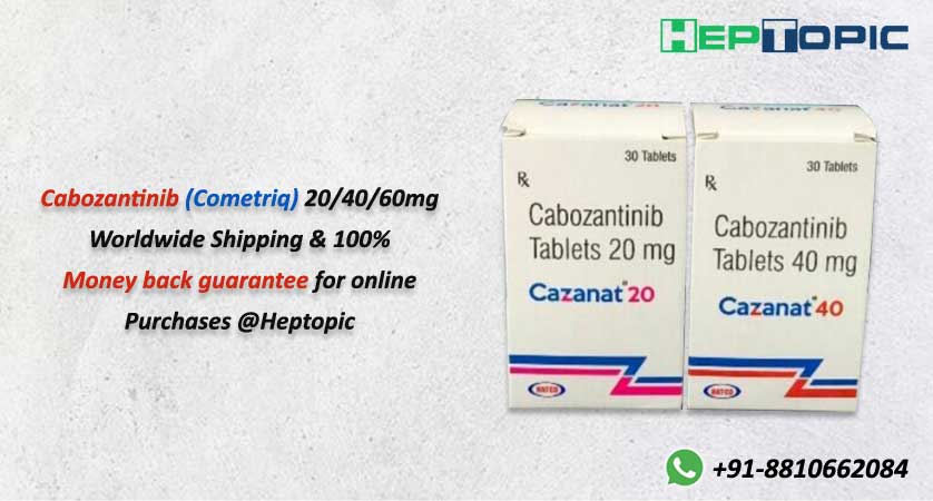 Cost of Cabozantinib (Cometriq) 20/40/60 mg Under 6$ per pill in Canada
